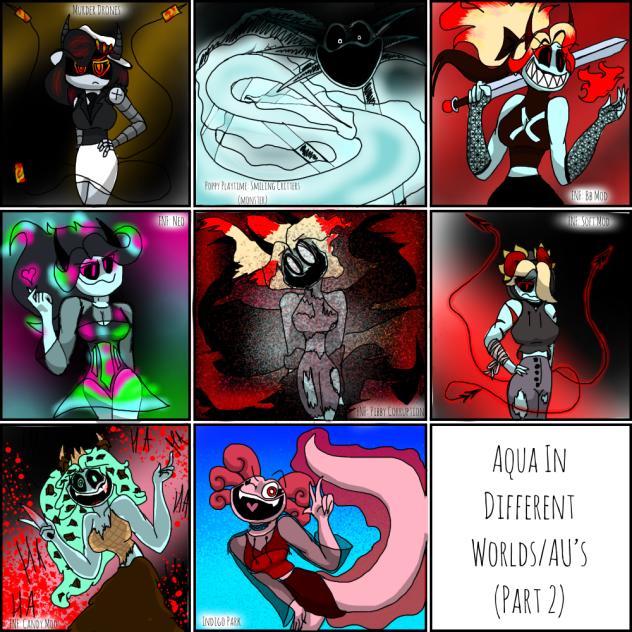 Aqua In Different Worlds and AUs Pt. 2 - ibisPaint