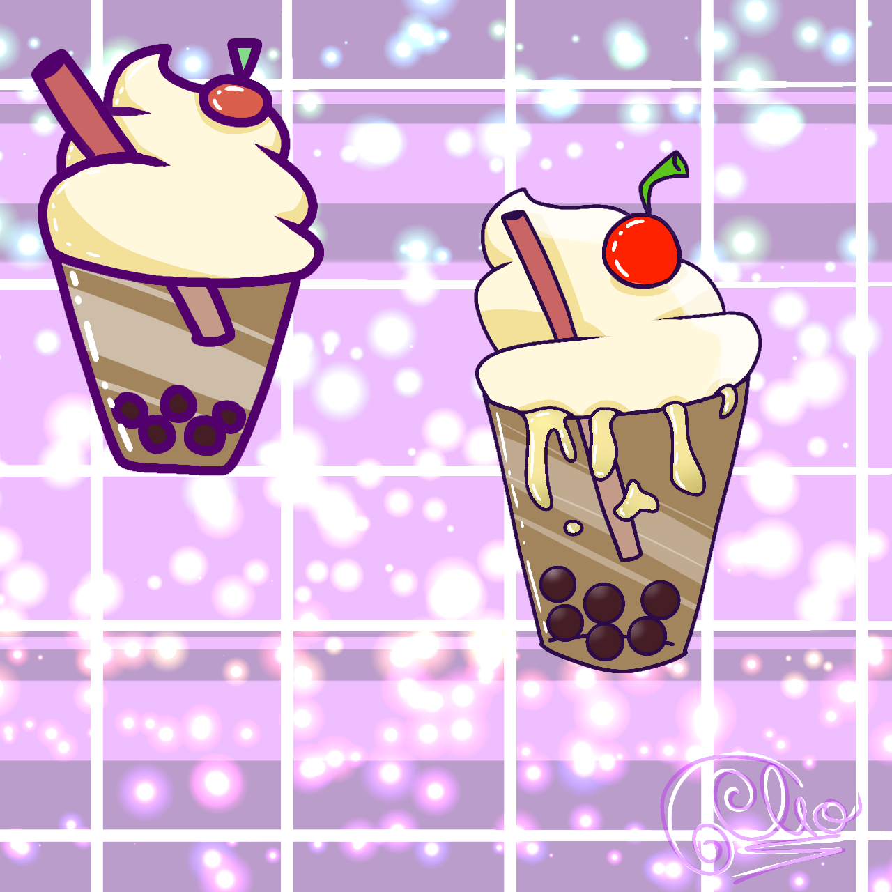 🌸🟤 Boba Tea 🟤🌸 - ibisPaint