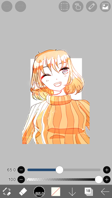 Did she just pop out of the canvas - ibisPaint