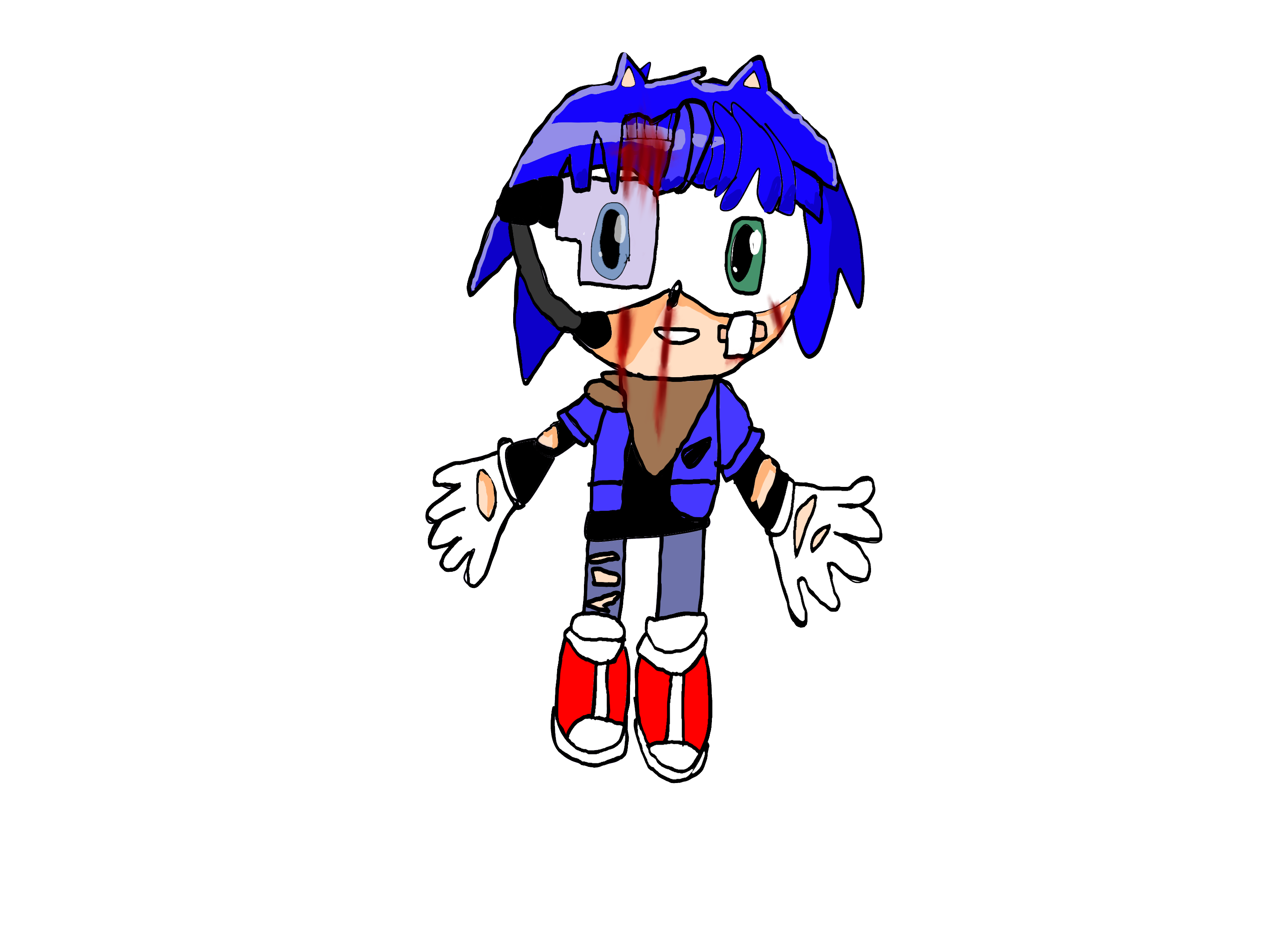 Pibby survivor sonic tw bl0#d - ibisPaint