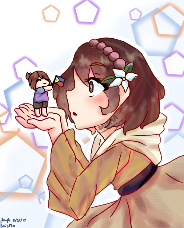 Persona and Mini Frisk - ibisPaint