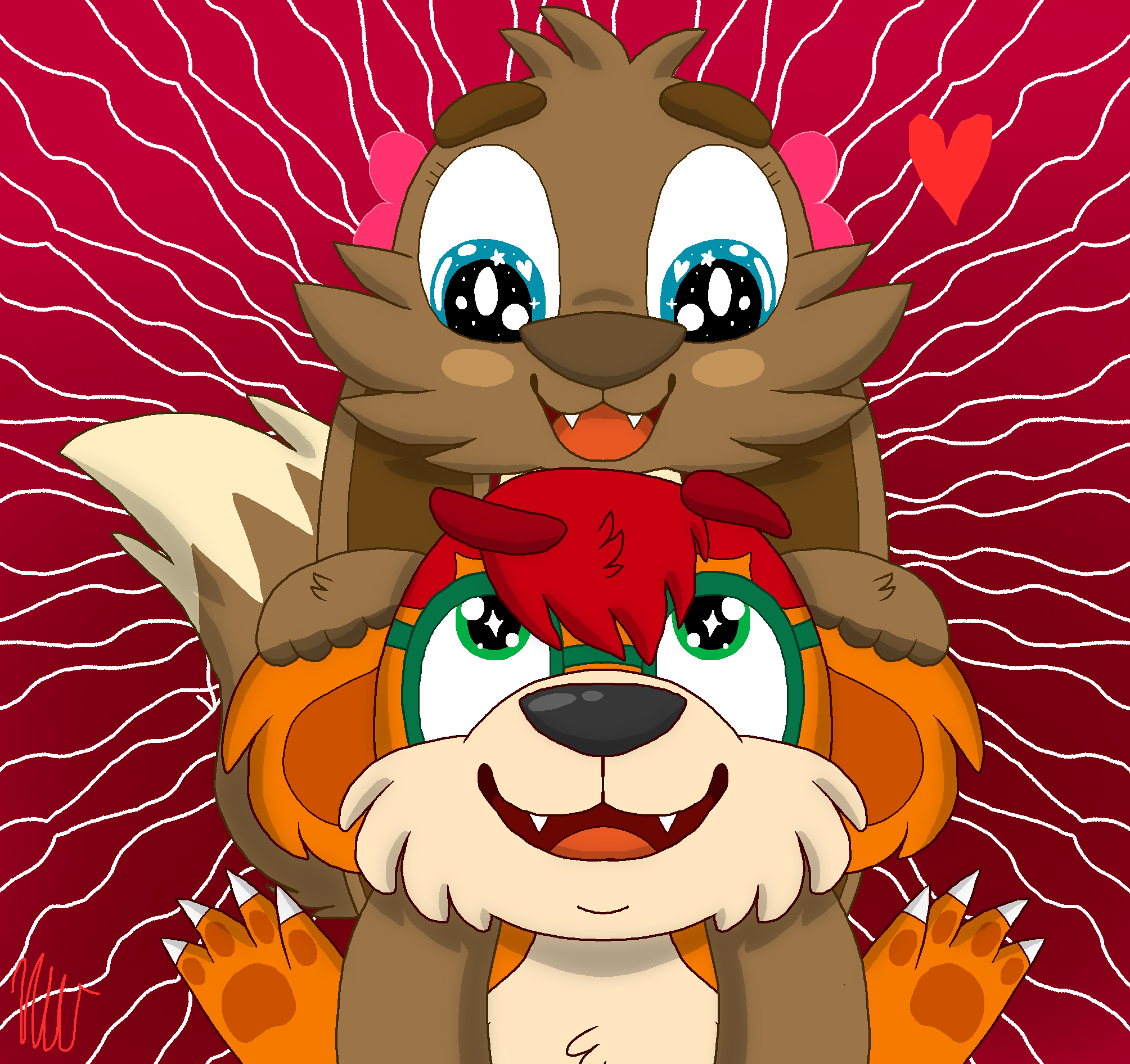 big bro and little sis - ibisPaint