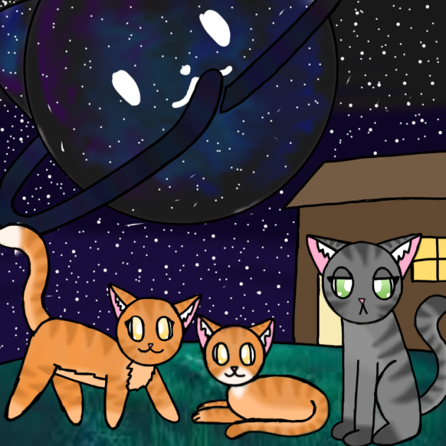 Space Cat Adventure - ibisPaint