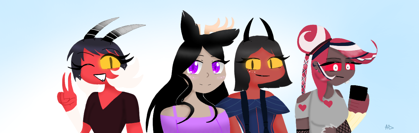 HAZBIN HELLUVA OCs BANNER - ibisPaint