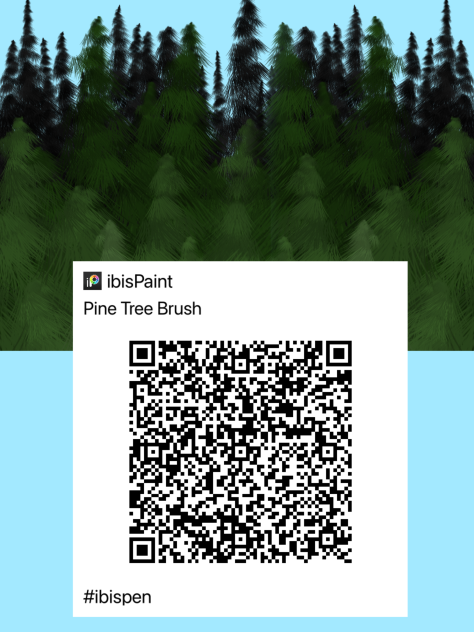 Pine tree brush - ibisPaint