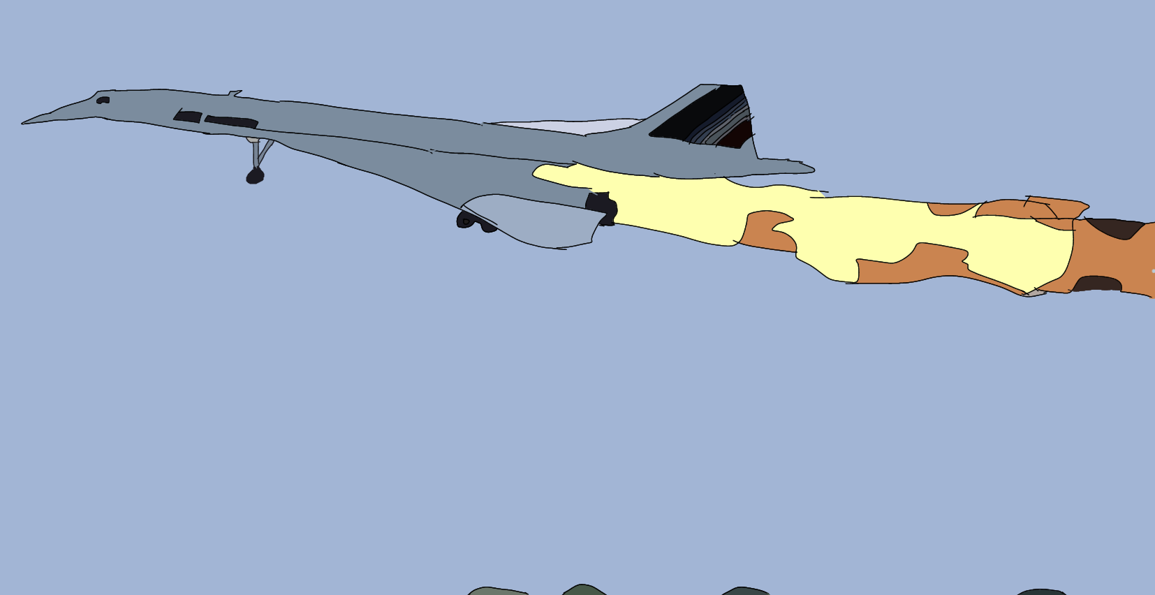 Air France concorde crash - ibisPaint