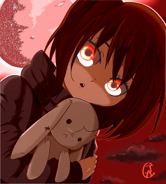 Red moon - ibisPaint