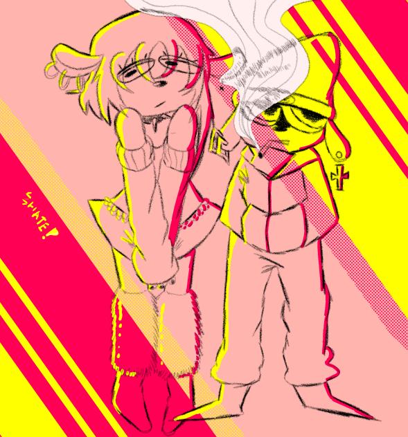 Lammy and Parappa - ibisPaint