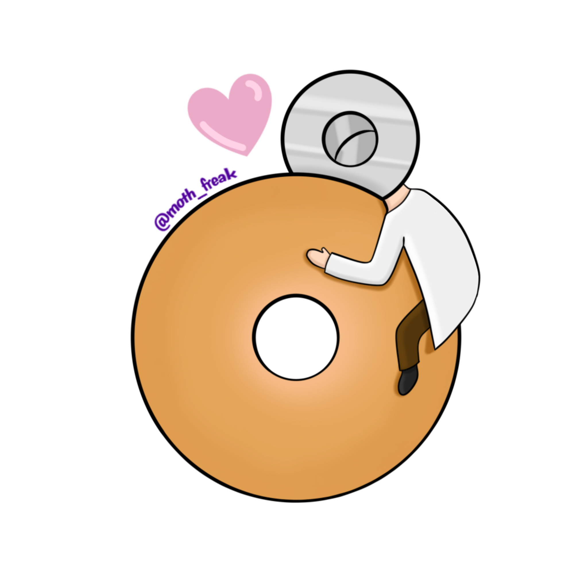 Dr CD and his bagel - ibisPaint