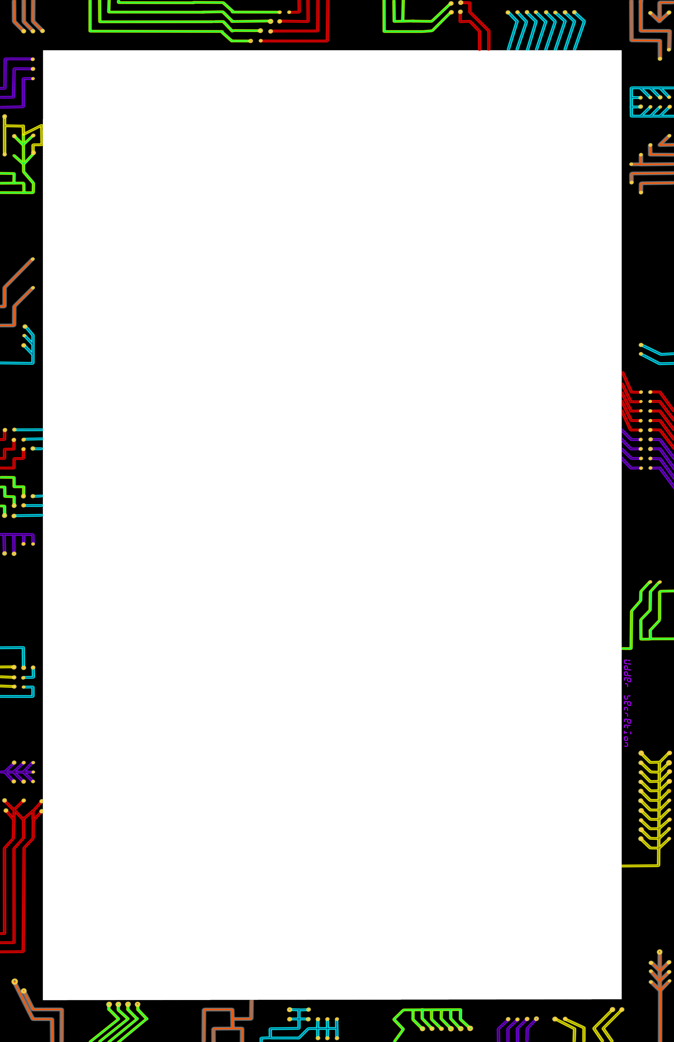 17x11 boarder circuit chip USWI25 - ibisPaint