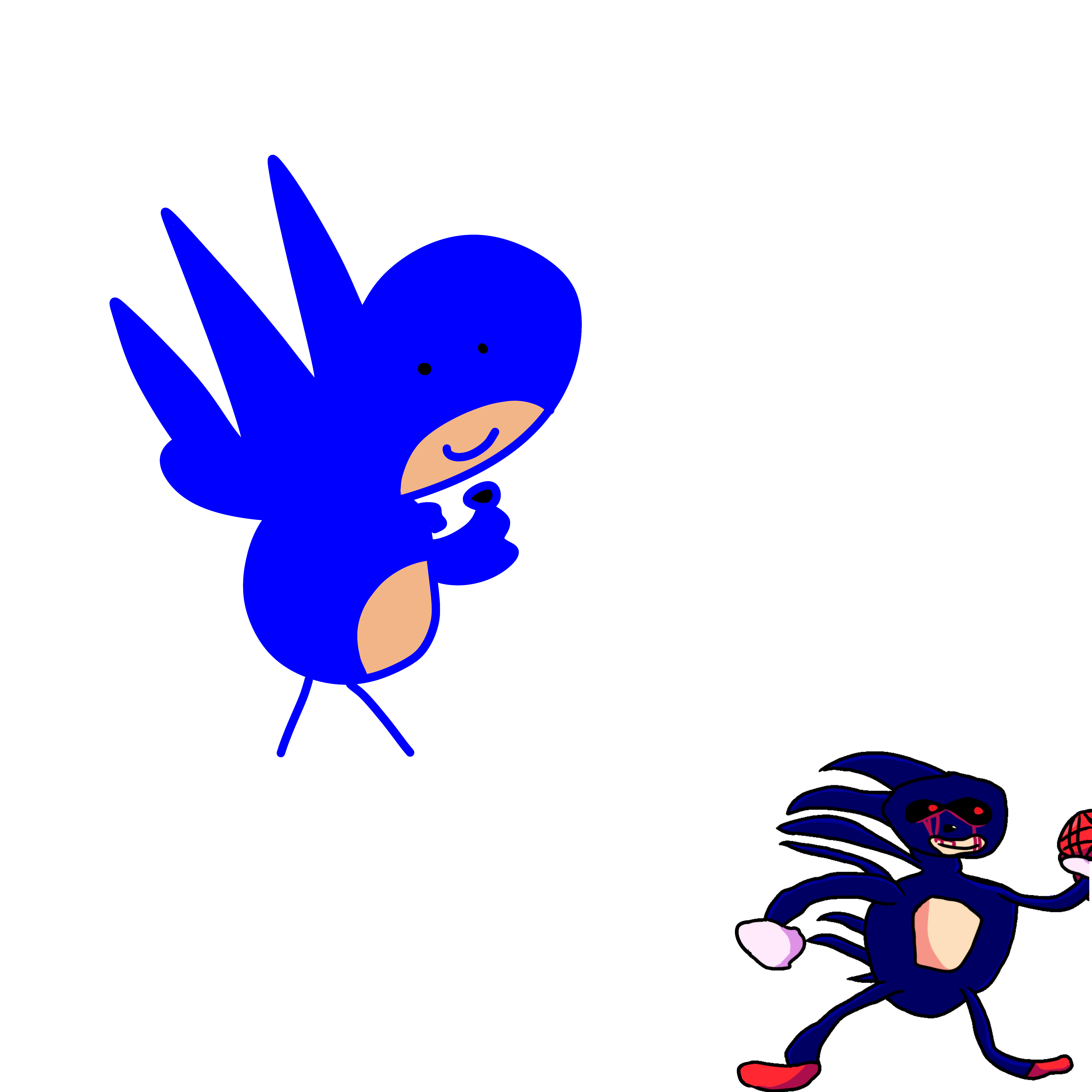 My fan made sanic - ibisPaint
