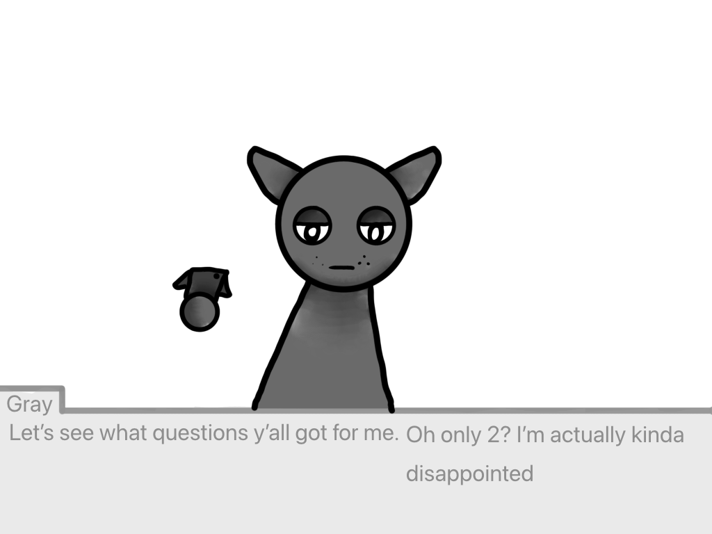 Ask gray questions - ibisPaint