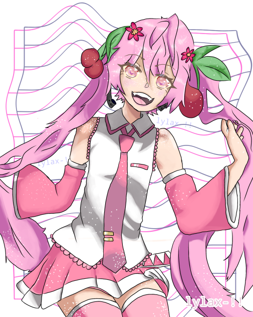 Cherry Blossom Miku 🍒🌸 - ibisPaint