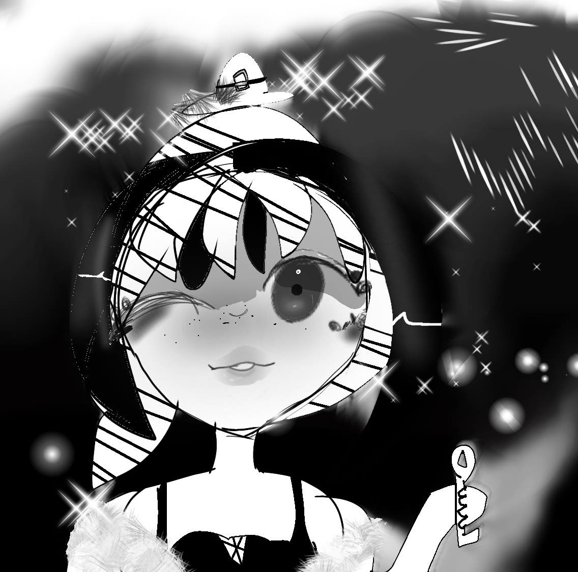 going black and white OVER HERE - ibisPaint