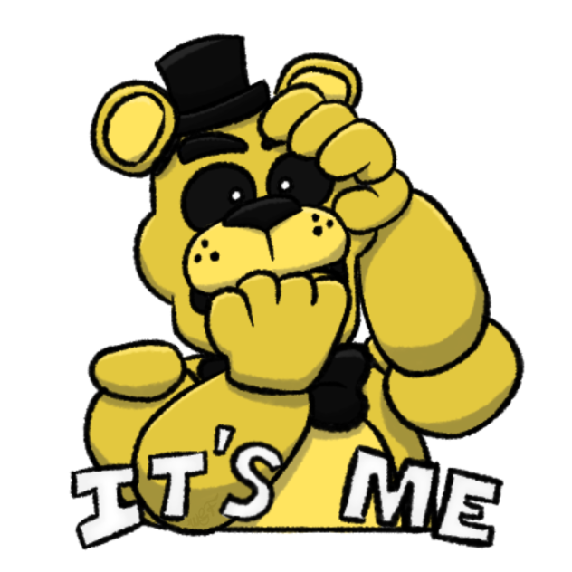 Golden Freddy Sticker - ibisPaint