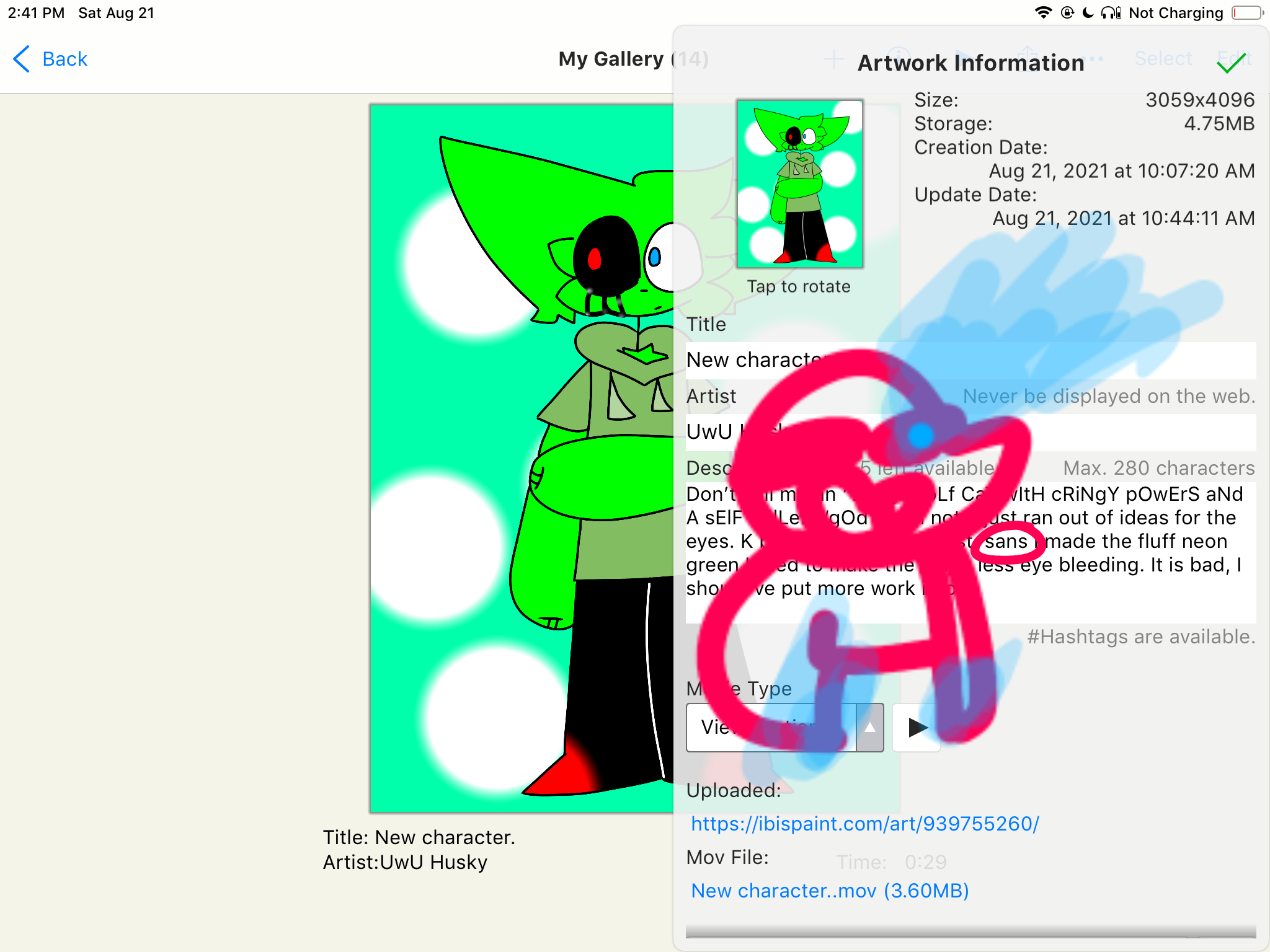 weird bootleg crap sans approaches you - ibisPaint