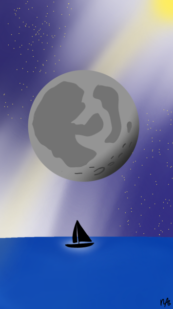 ocean&moon - ibisPaint