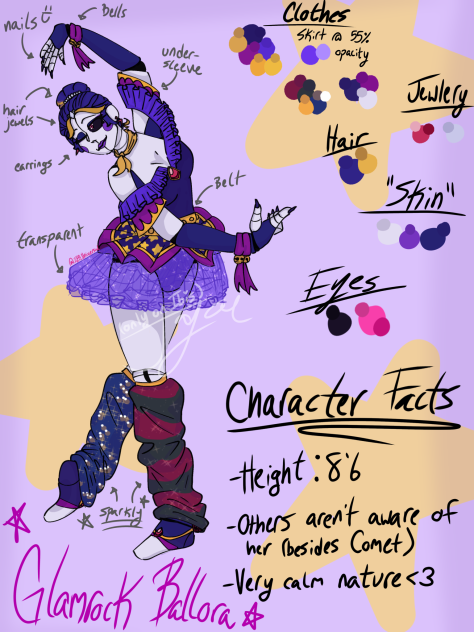 Ballora Ref Sheet - ibisPaint