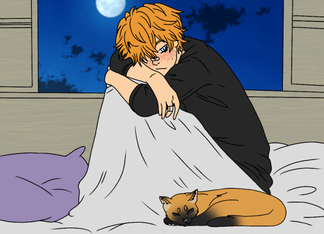 Stephen & Mystic in bed - ibisPaint