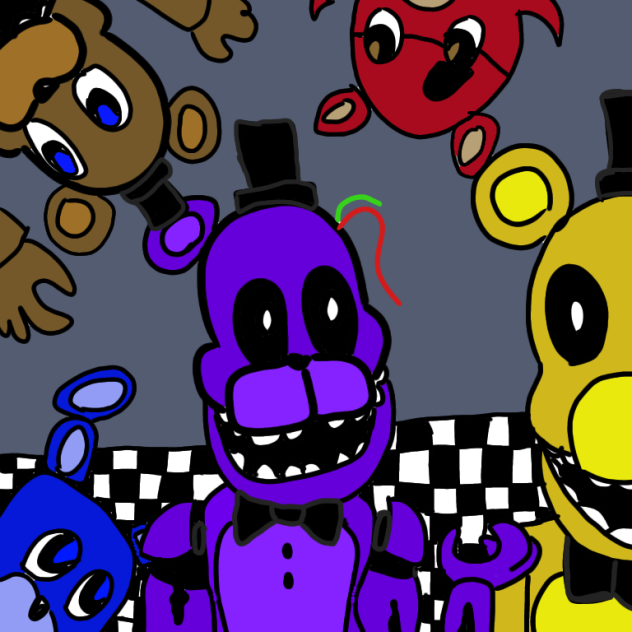 Shadow Freddy and friends - ibisPaint