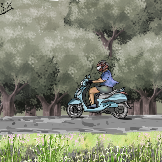 Where is he going - ibisPaint