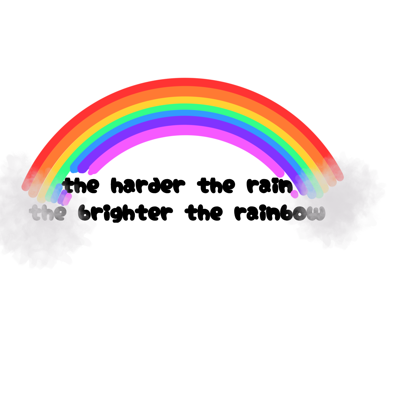 over the rainbow slogan - ibisPaint