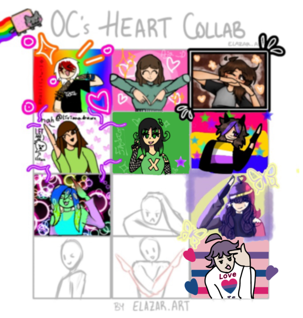 OC’s Heart Collab!! - ibisPaint