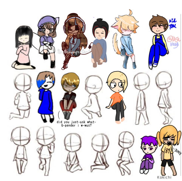 collaboration standing&standing - ibisPaint