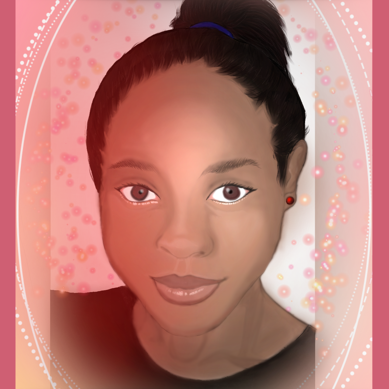 realistic afro girl2 - ibisPaint