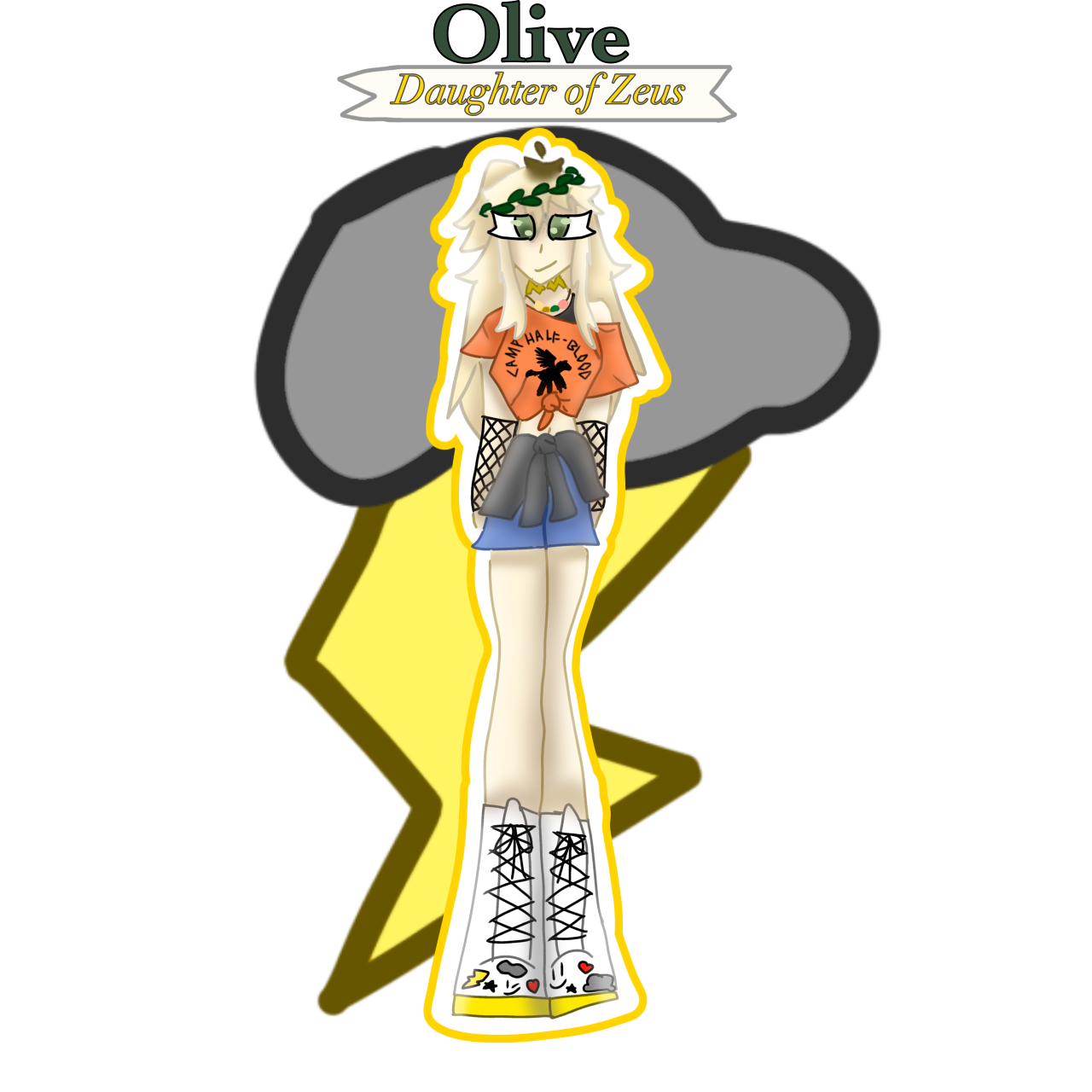 💛🩶My new Percy Jackson OC!! Olive!🩶💛 - ibisPaint