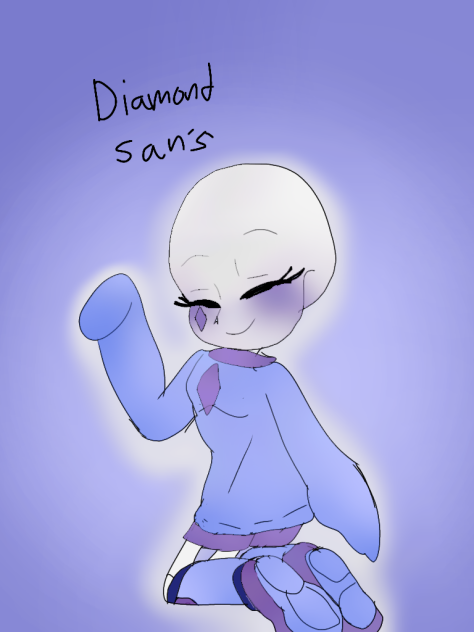 diamond sans 💜💙 - ibisPaint