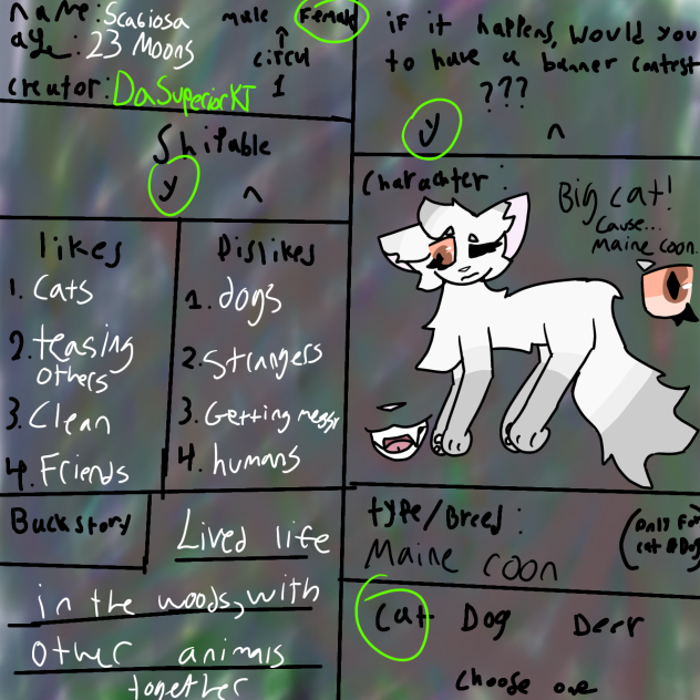 Character sheet =3 - ibisPaint