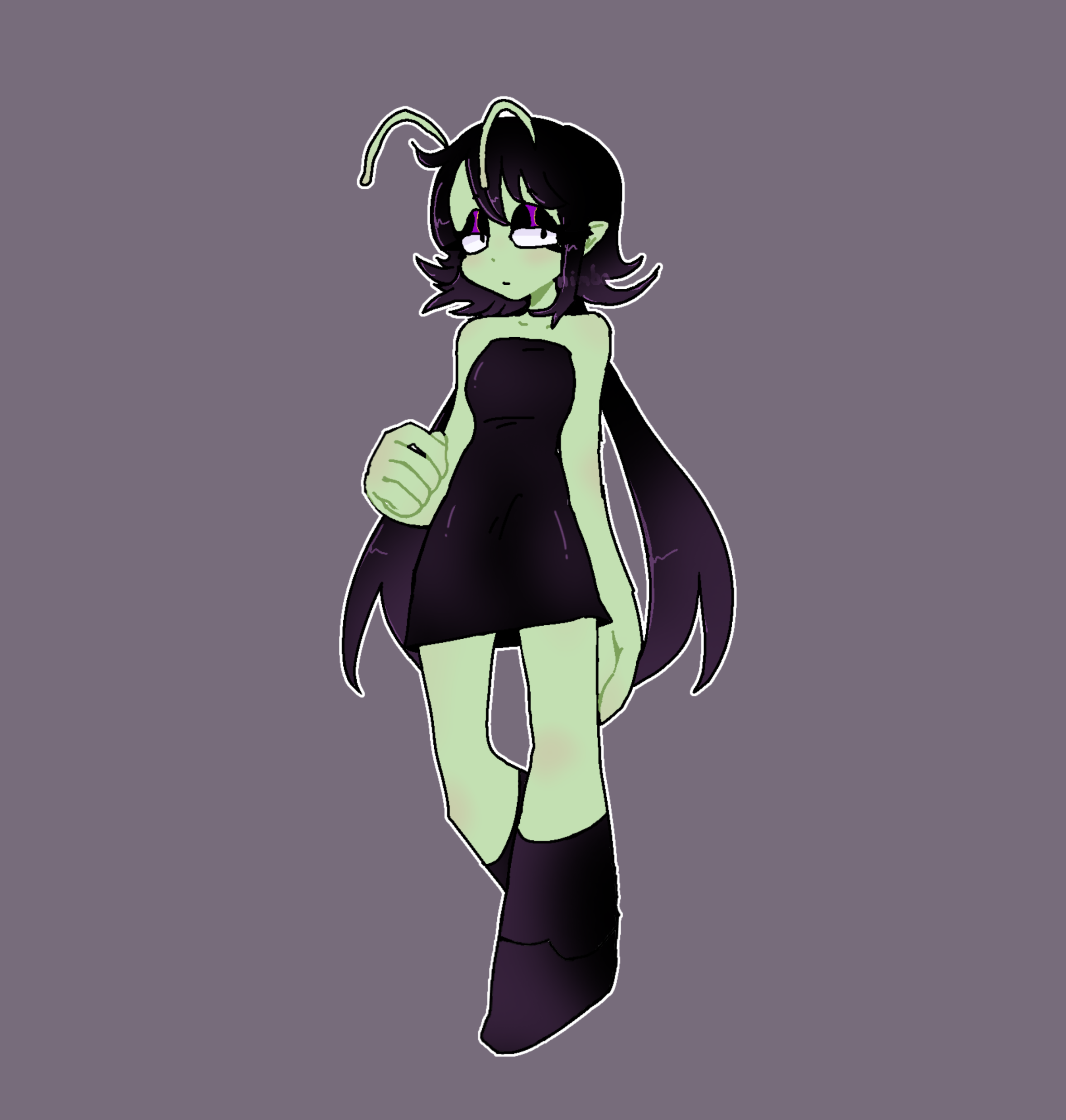 ALIEN GIRL - ibisPaint