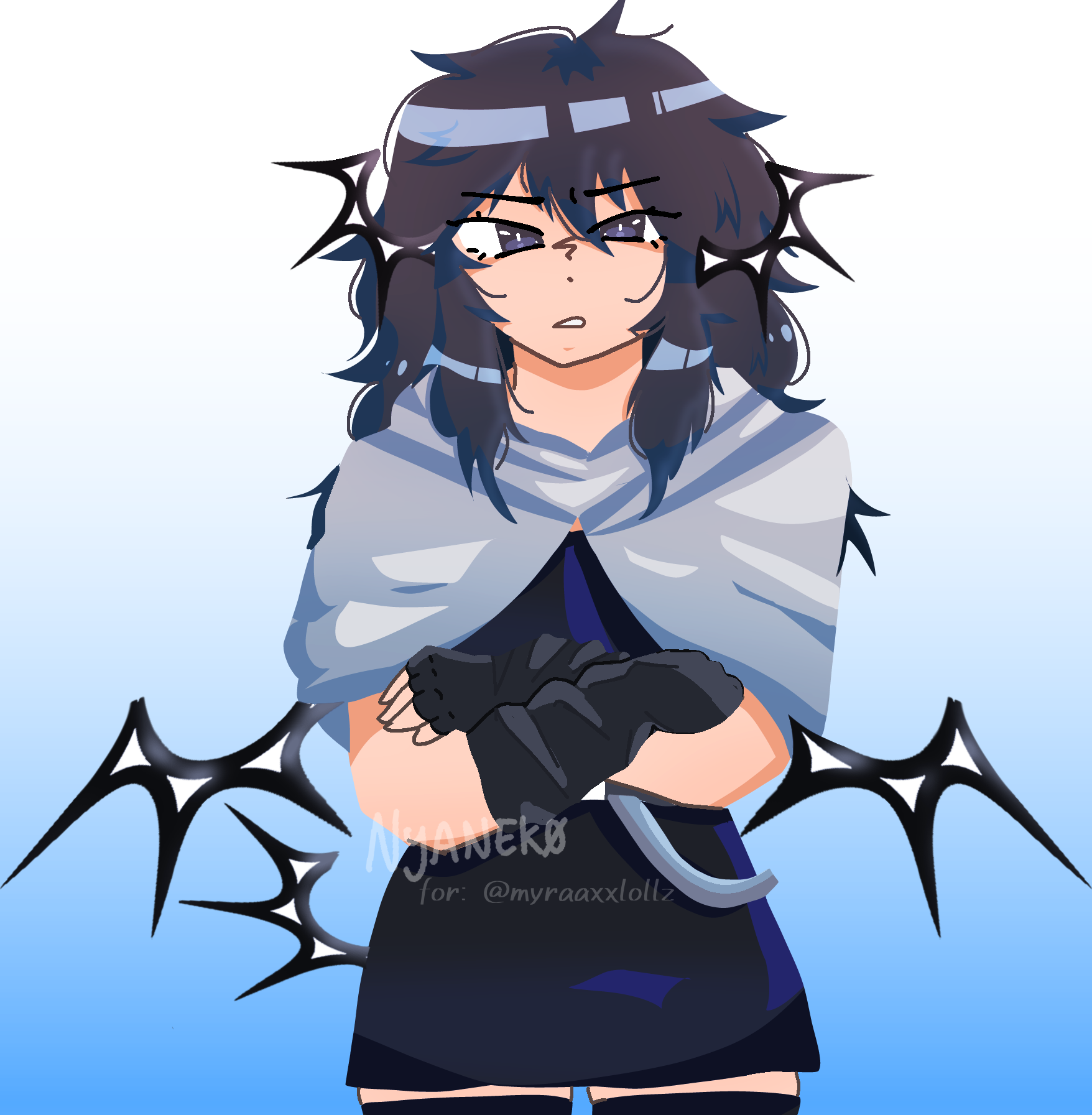 myra’s character!! 🩶 - ibisPaint