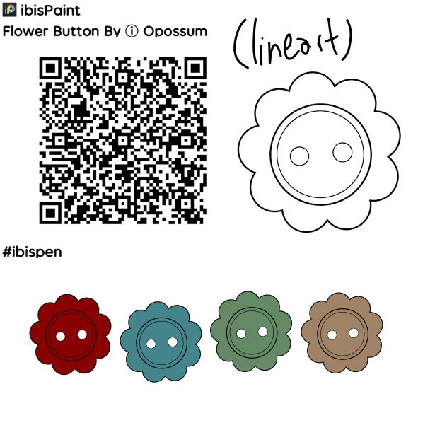 Flower Button - ibisPaint