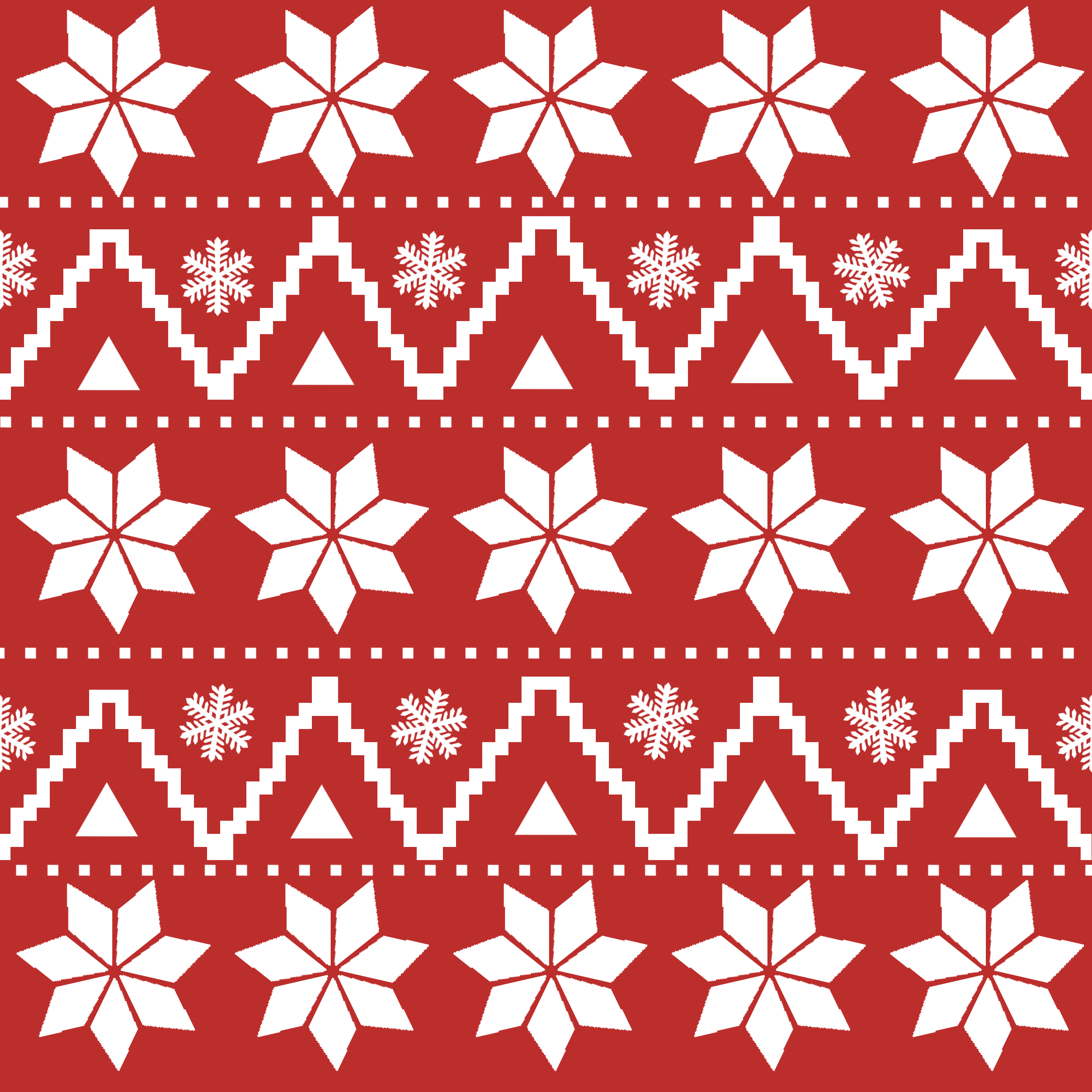 Red & White Christmas Pattern 01 - ibisPaint