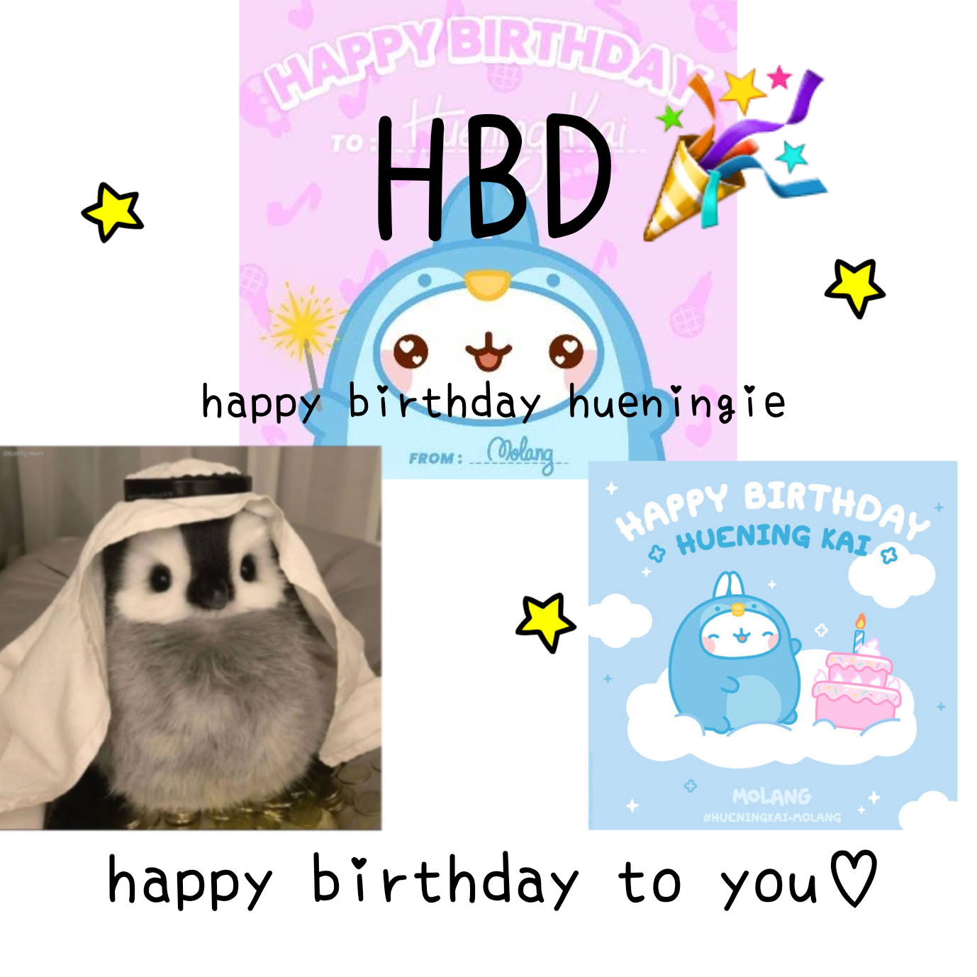 HBD my little penquin hueningkai - ibisPaint