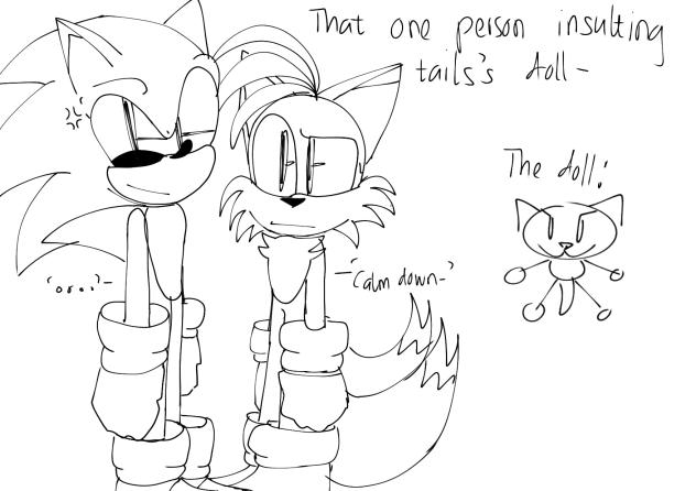 sonic and tails be like- - ibisPaint