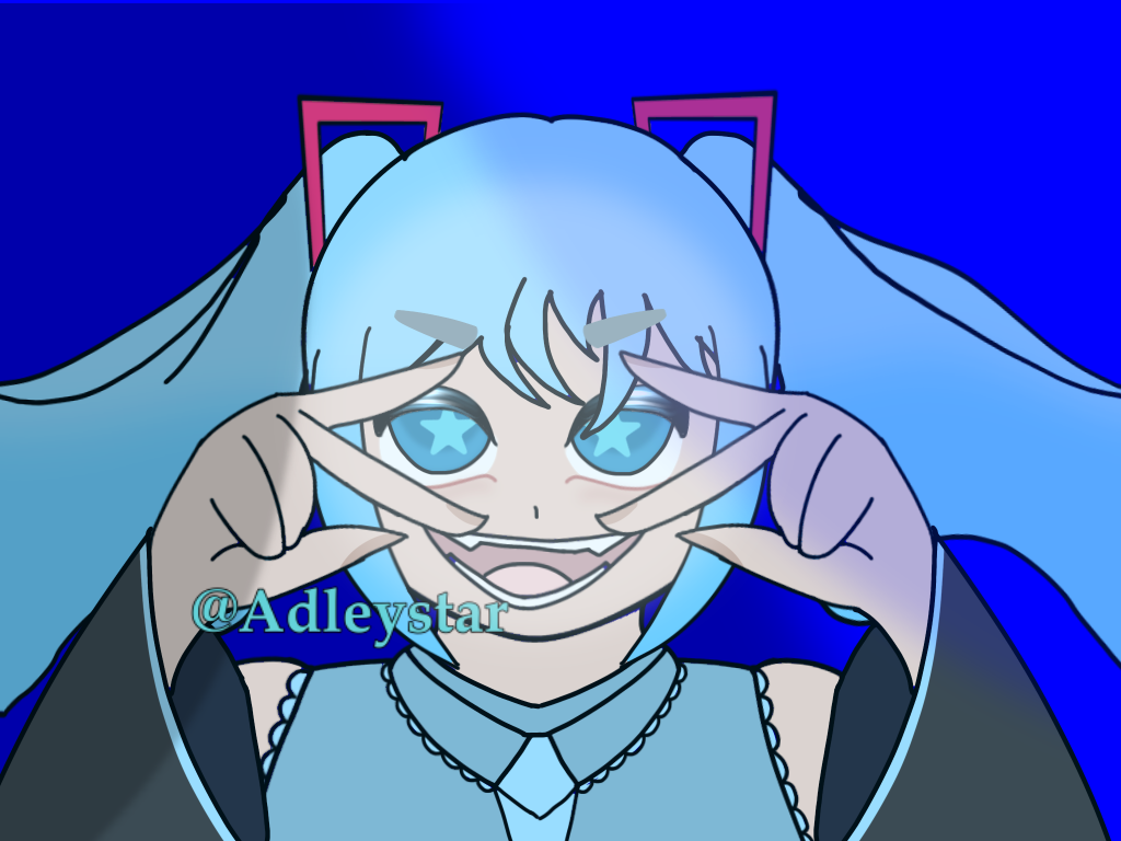 miku miku beam trend - ibisPaint