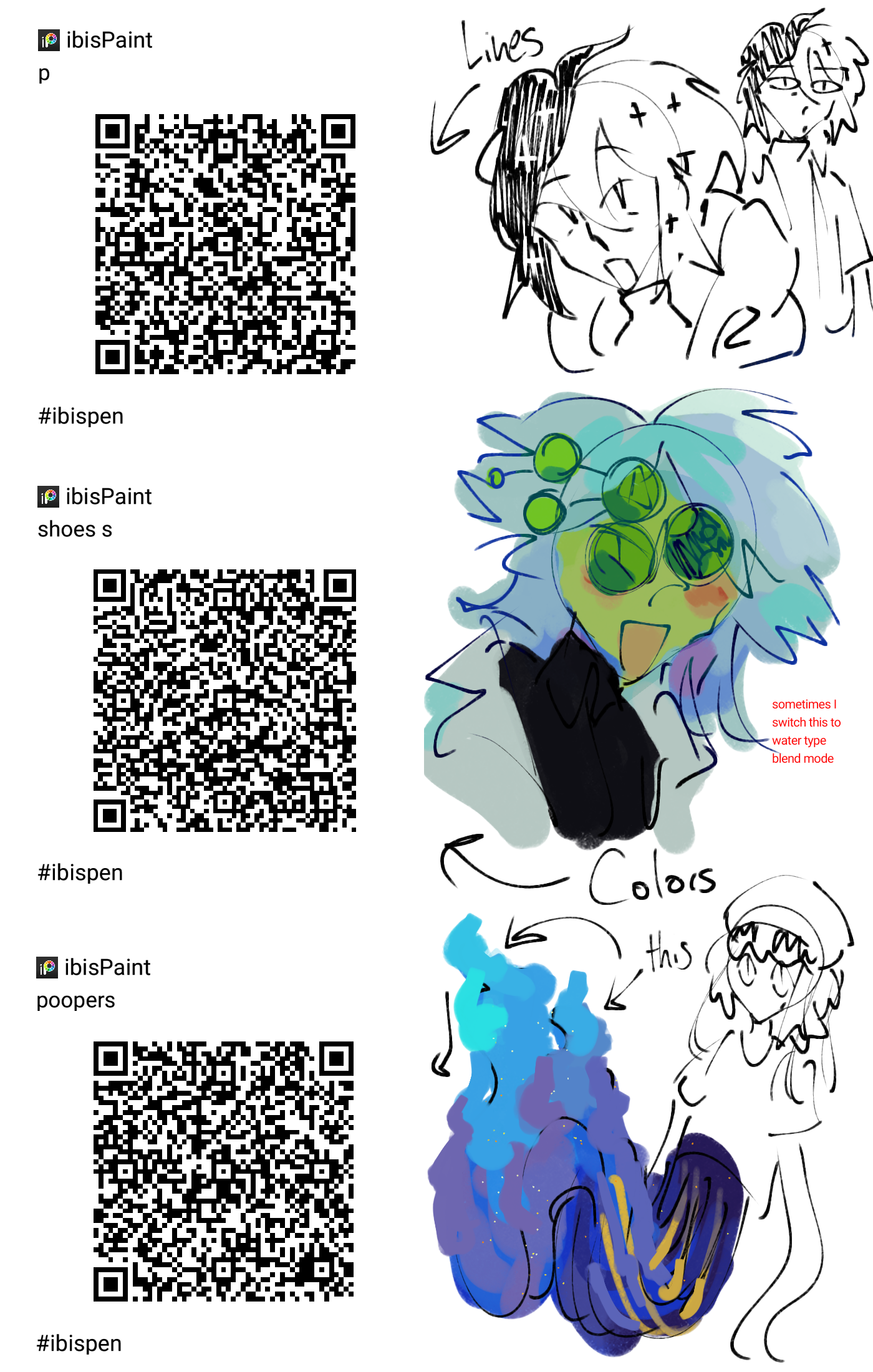 brushes I use - ibisPaint