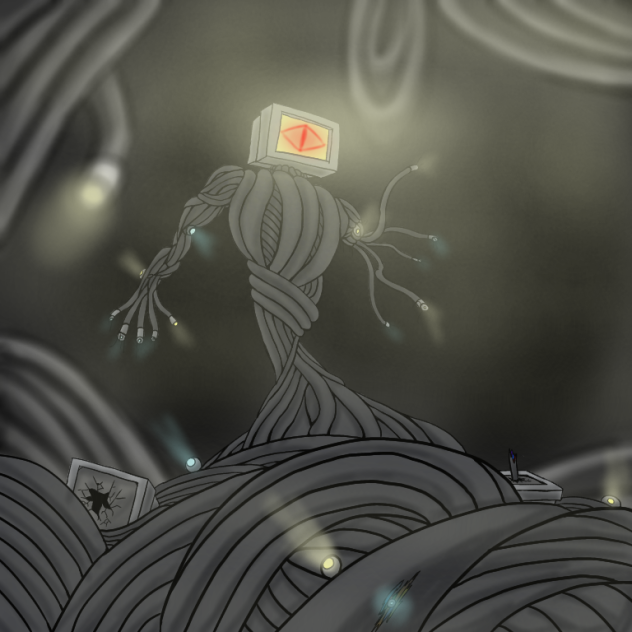 Bug up wire computer - ibisPaint