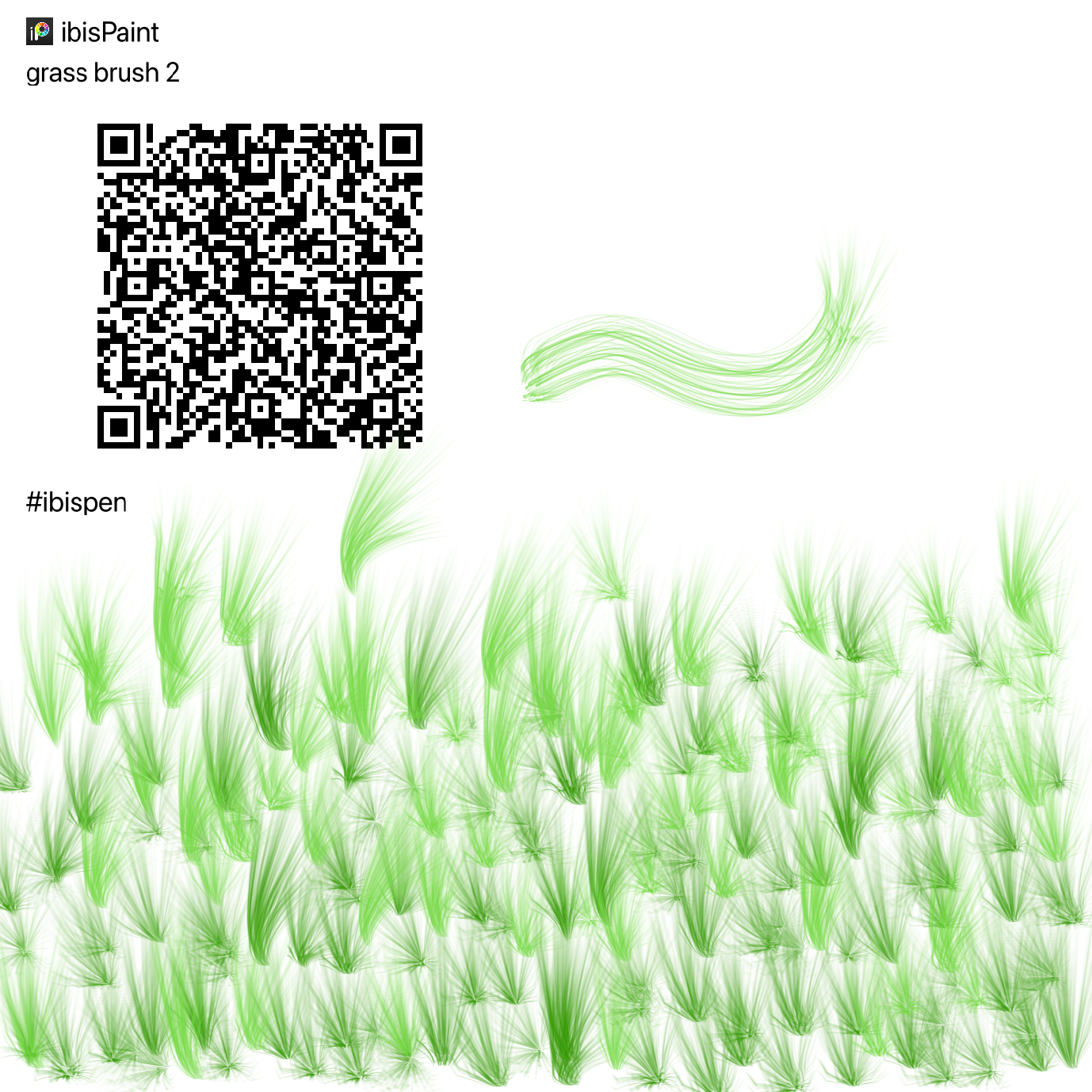 Grass brush 2🌱💕 - ibisPaint