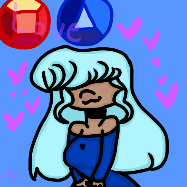 Sapphire as a human{SU} - ibisPaint