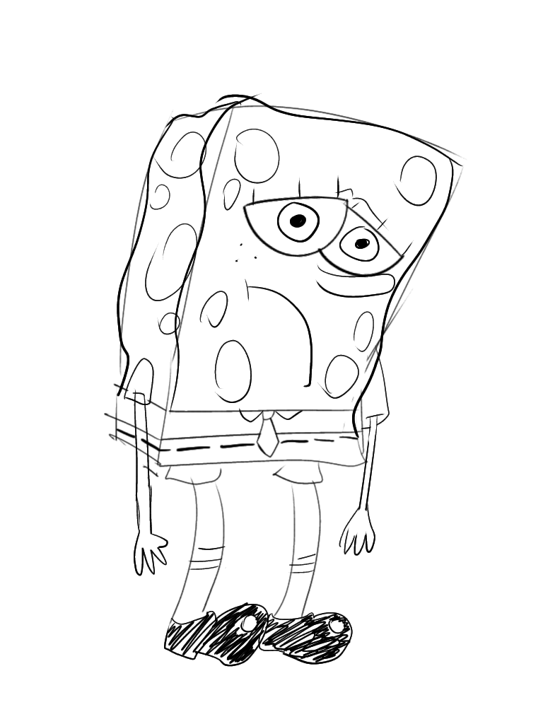 saddest sponge - ibisPaint