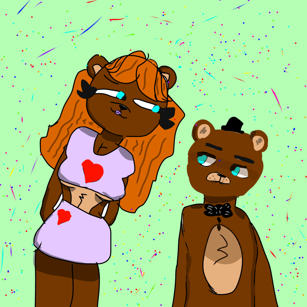 Bobby bearhug meets freddy fazbear - ibisPaint