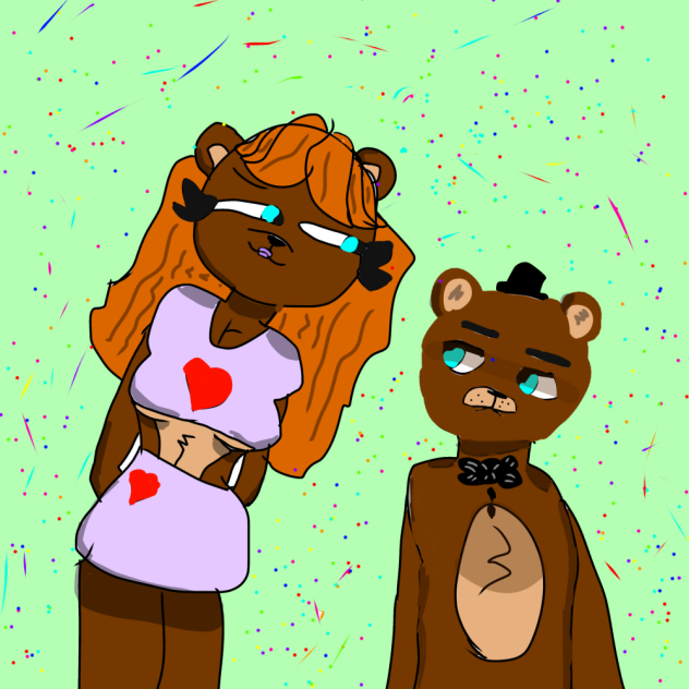 Bobby bearhug meets freddy fazbear - ibisPaint