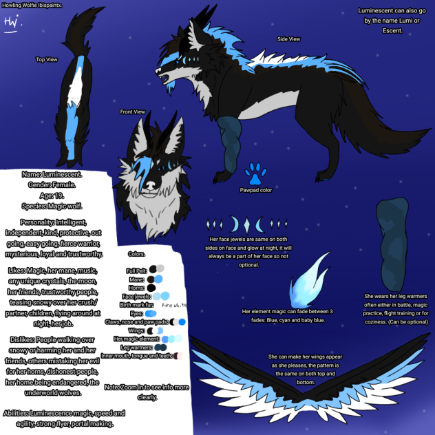 Luminescent Reference Sheet - ibisPaint