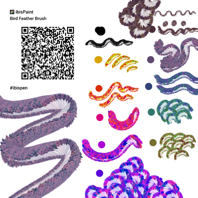 Bird Dragon Feather Brush - ibisPaint