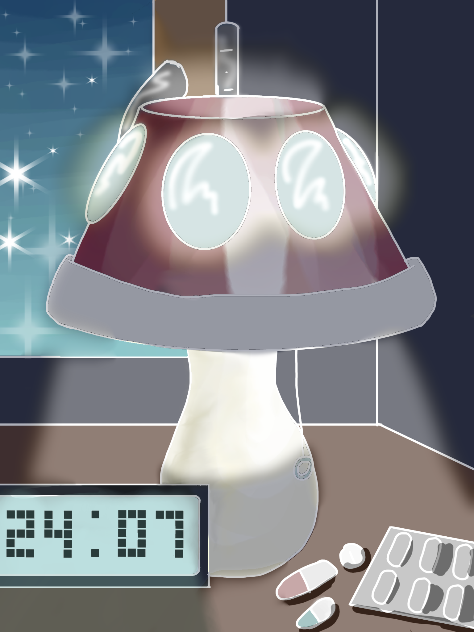shrooms lamp 🍄 - ibisPaint