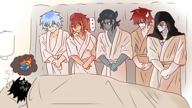 Main ocs hanging out - ibisPaint